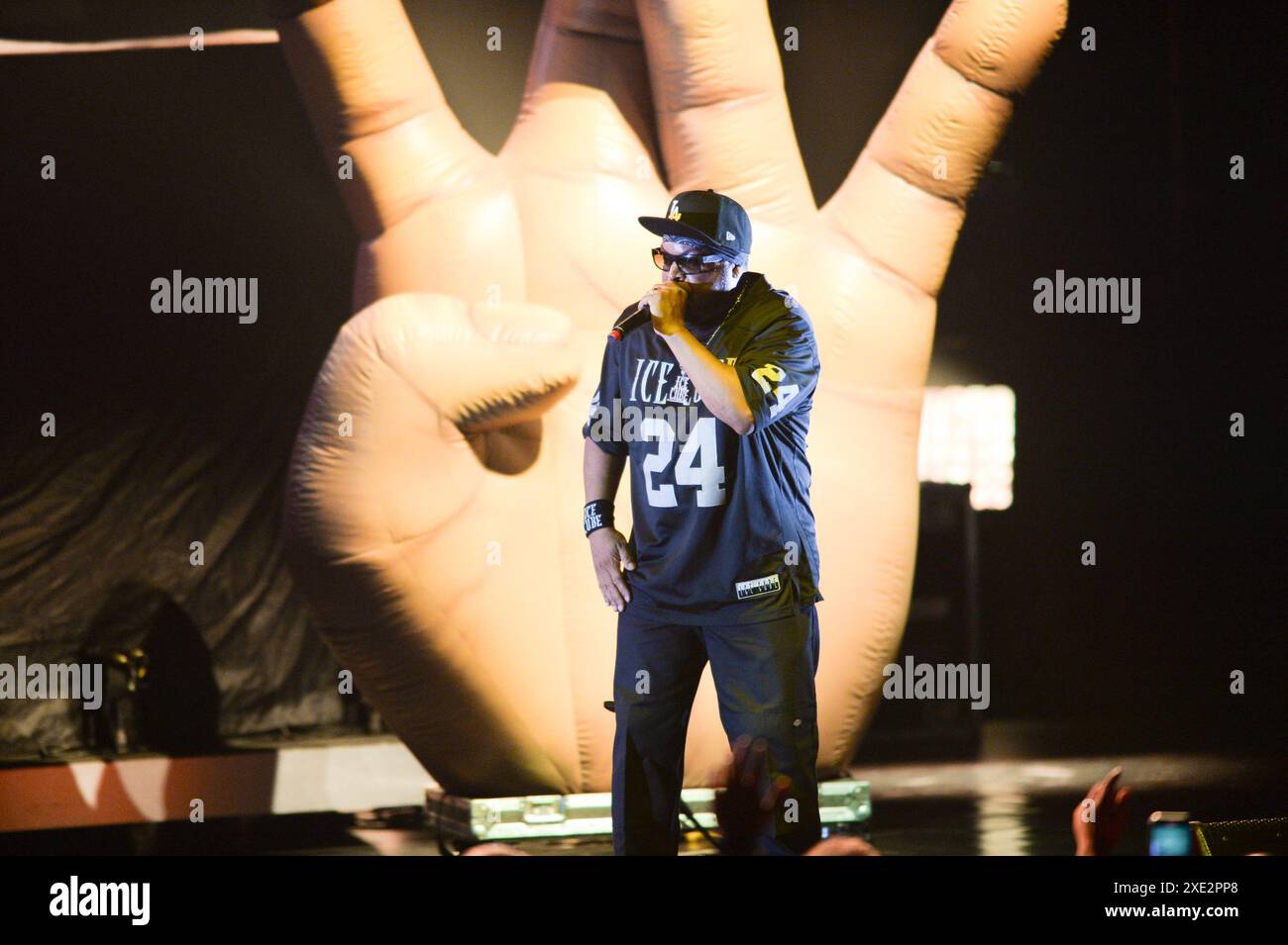 Ice Cube performs in Hollywood, Florida on June 23, 2024. The ...
