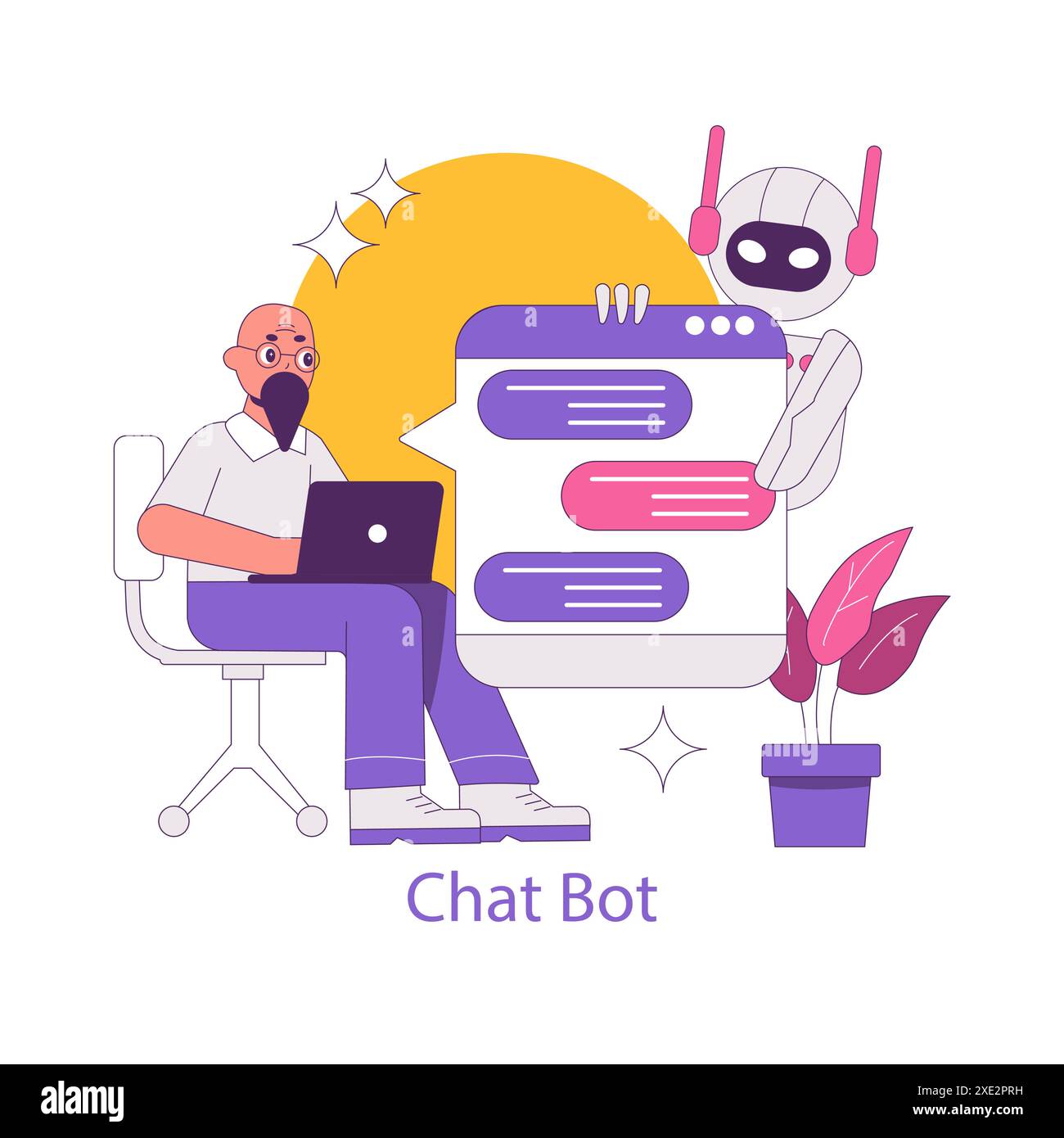 Enhanced communication Stock Vector Images - Alamy