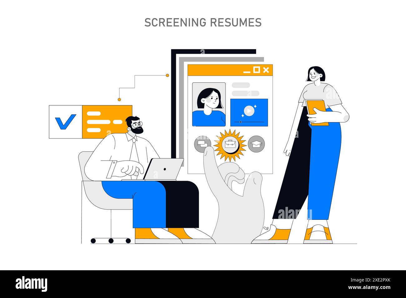 Stages of hiring process from negotiation to job offer acceptance and ...