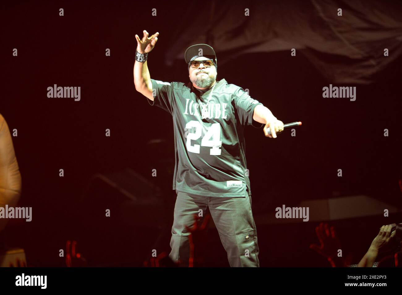 Ice Cube performs in Hollywood, Florida on June 23, 2024. The ...
