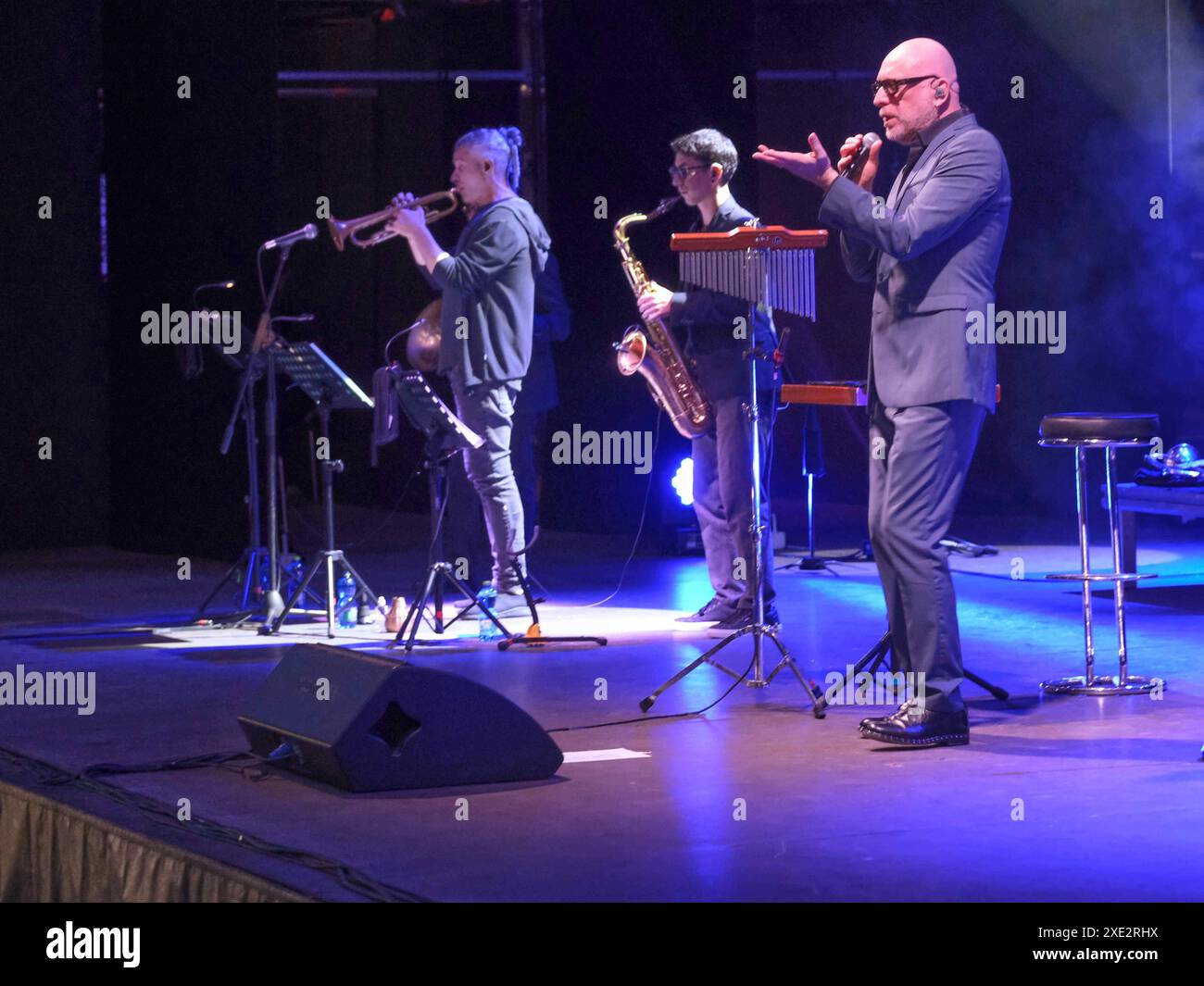 Teatro Romano, Verona, Italy, June 24, 2024, Mario Biondi during MARIO ...