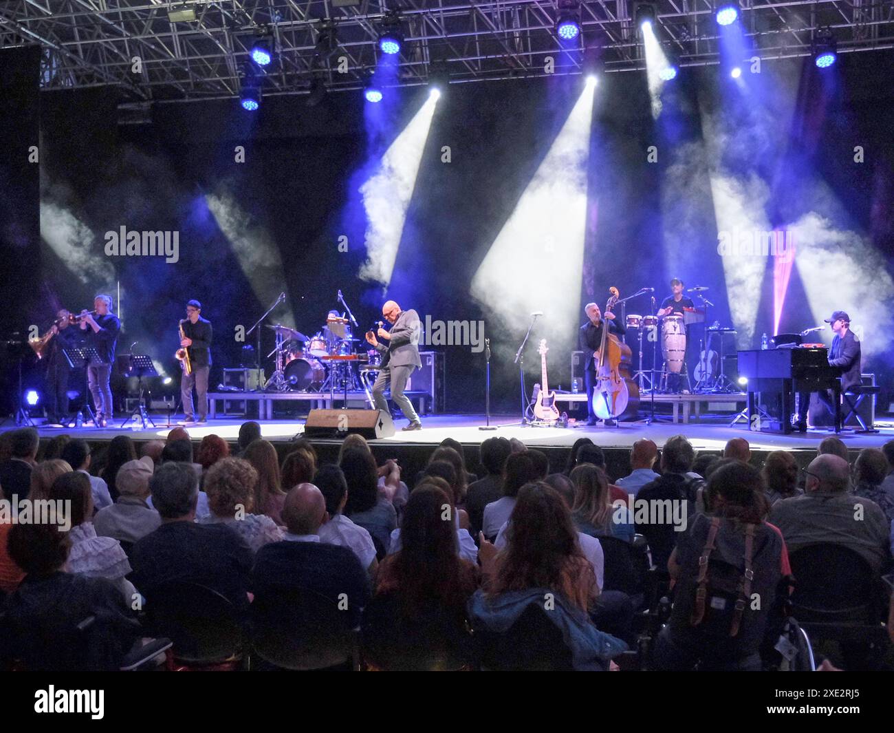 Teatro Romano, Verona, Italy, June 24, 2024, Mario Biondi during MARIO ...