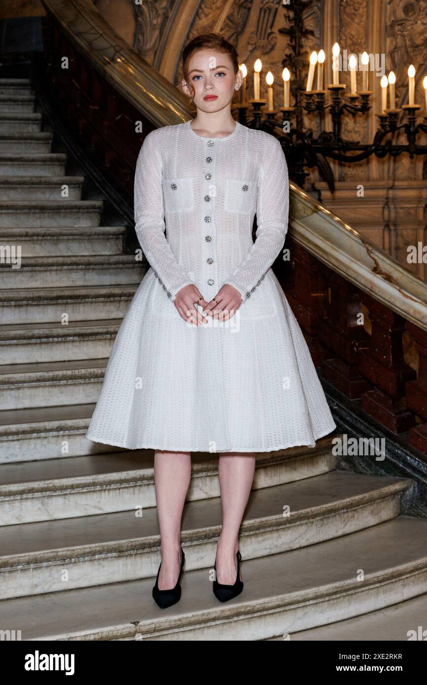 Paris, France. . 25th June, 2024. Sadie Sink attends CHANEL Haute ...