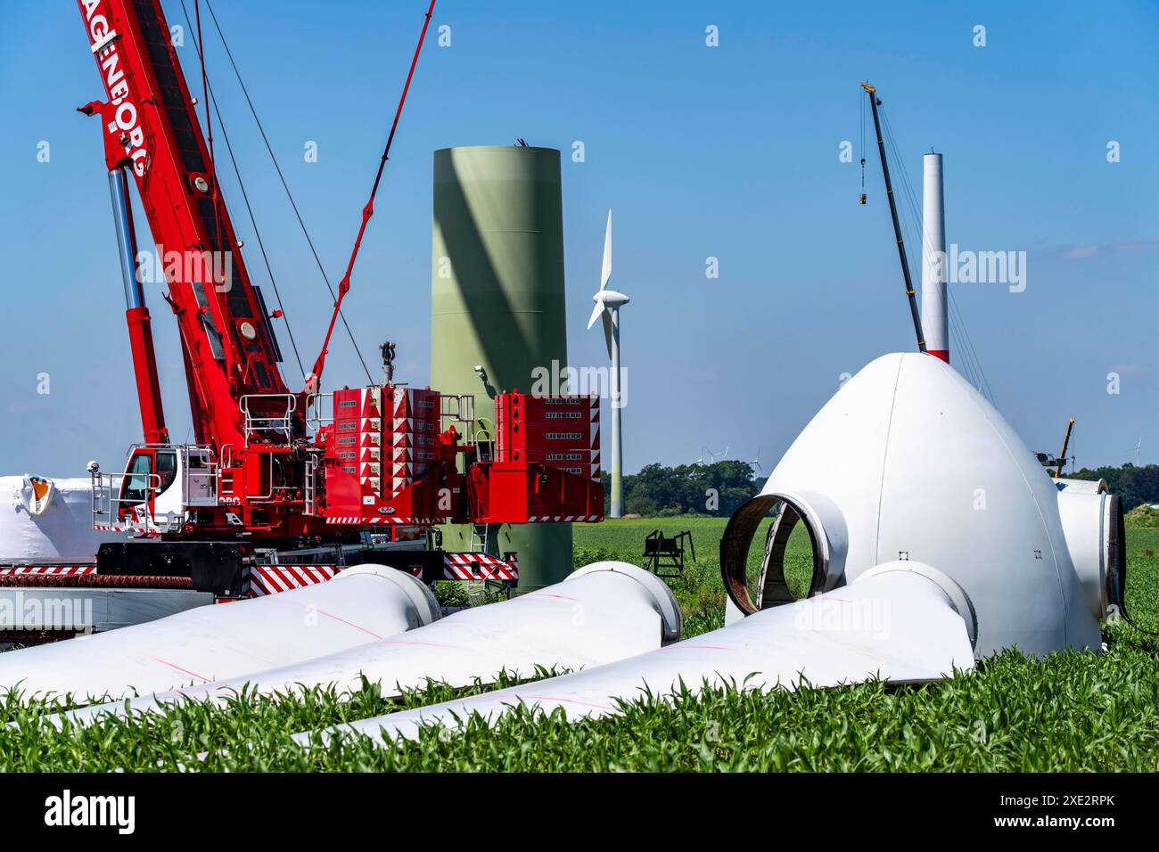 Repowering eines Windpark bei Issum, 9 ältere Windenergieanlagen vom ...
