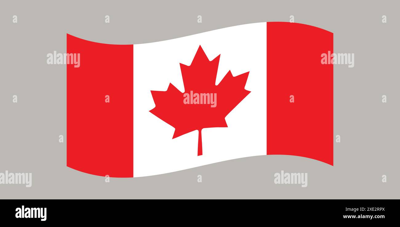 Flag of Canada. Canadian national symbol in official colors. Template ...