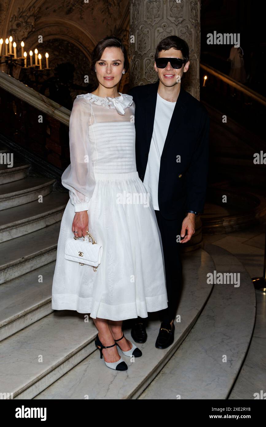 Paris, France. . 25th June, 2024. Keira Knightley and James Righton ...