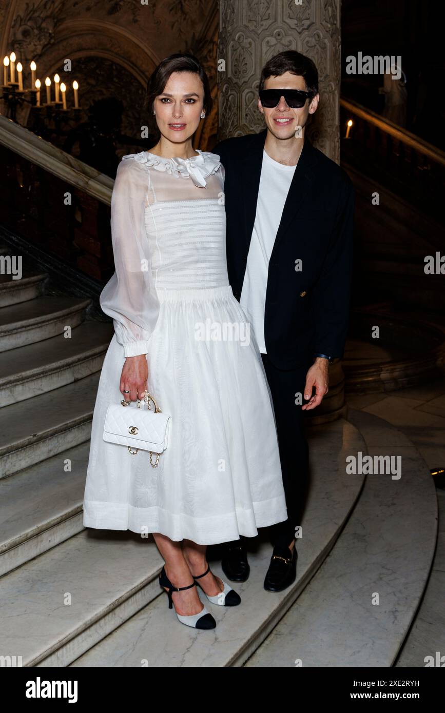 Paris, France. . 25th June, 2024. Keira Knightley and James Righton ...