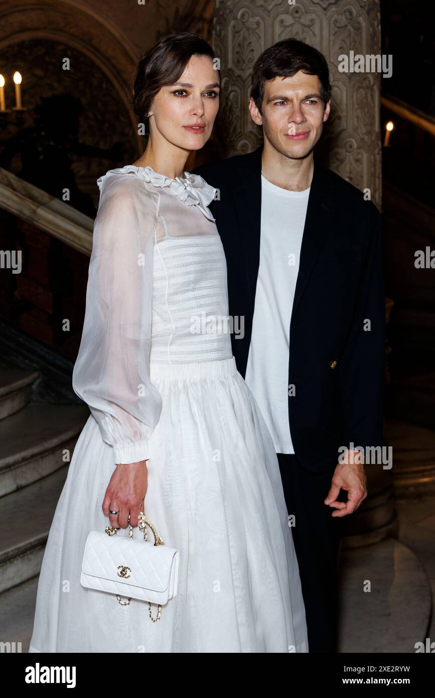 Paris, France. . 25th June, 2024. Keira Knightley and James Righton ...