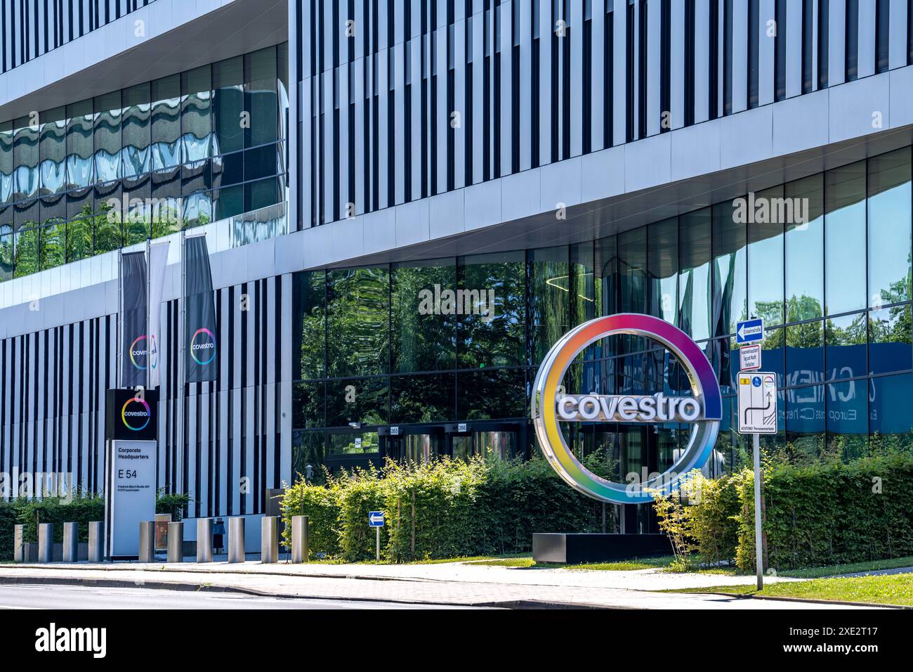 Corporate headquarters of Covestro AG in Leverkusen, at the Chempark, NRW, Germany Stock Photo ...