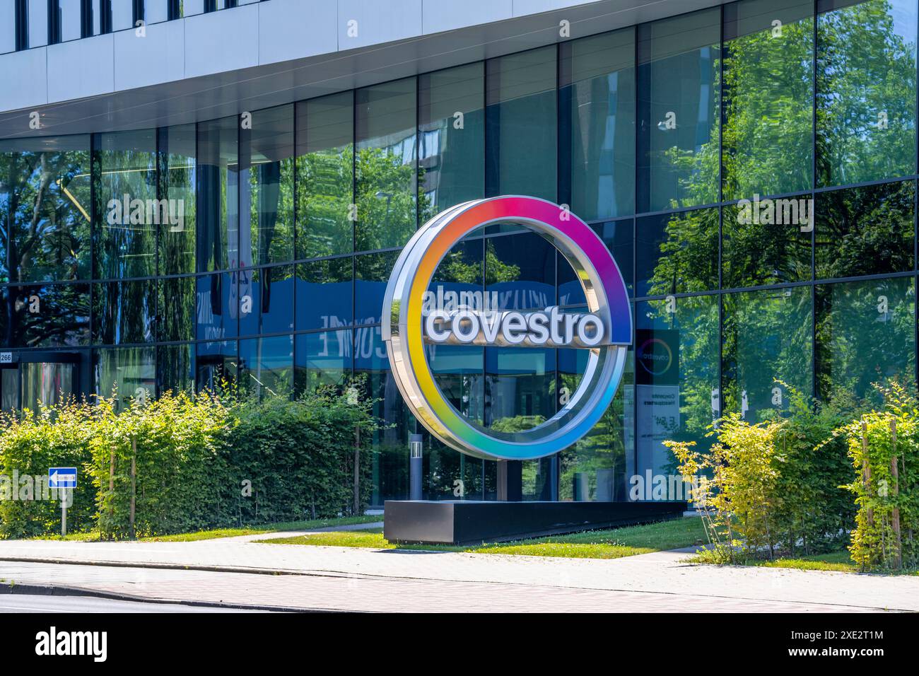 Corporate headquarters of Covestro AG in Leverkusen, at the Chempark, NRW, Germany Stock Photo ...