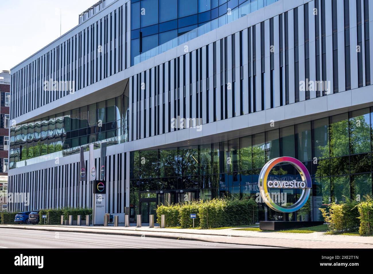 Corporate headquarters of Covestro AG in Leverkusen, at the Chempark, NRW, Germany Stock Photo ...