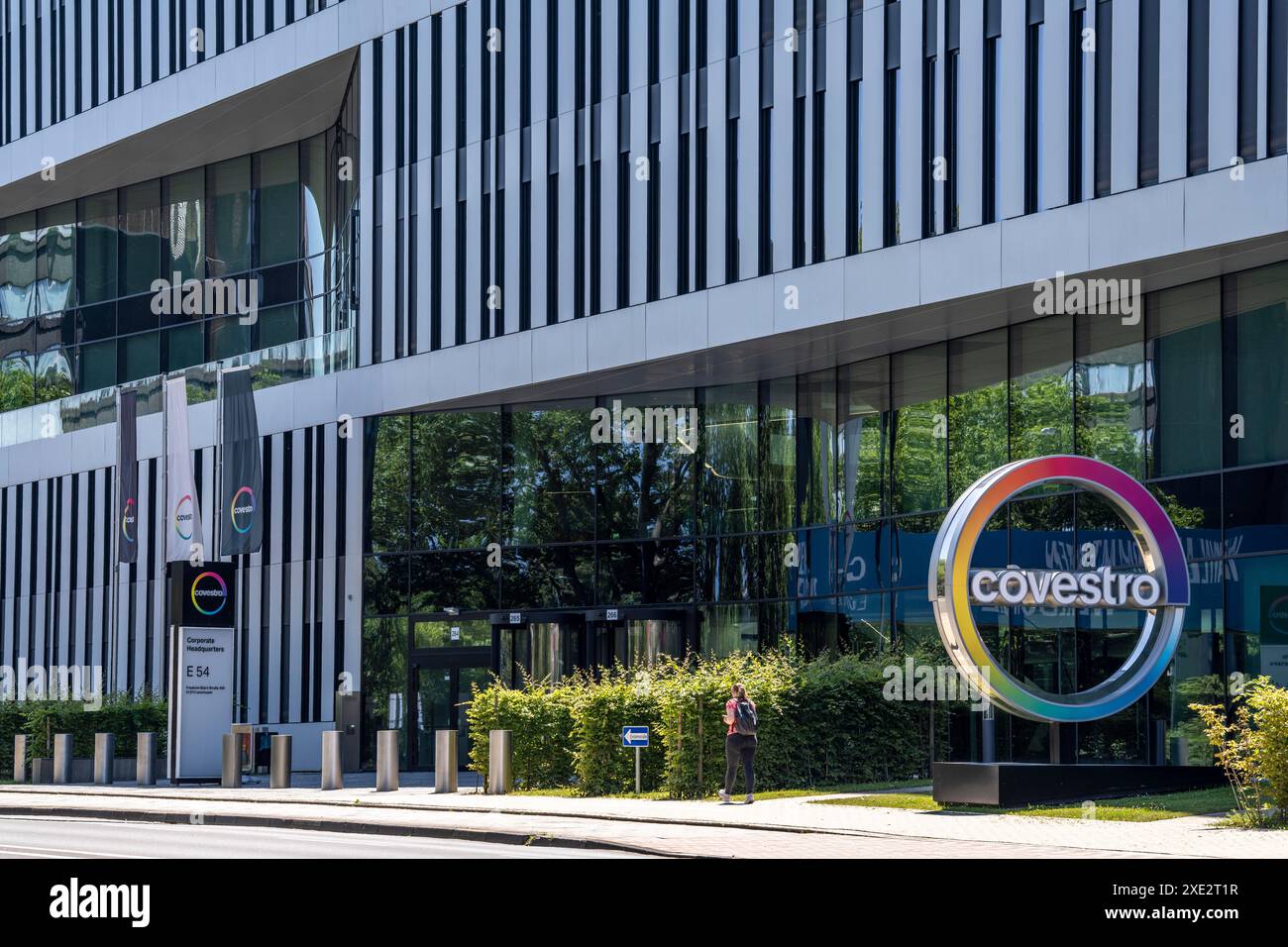 Corporate headquarters of Covestro AG in Leverkusen, at the Chempark, NRW, Germany Stock Photo ...