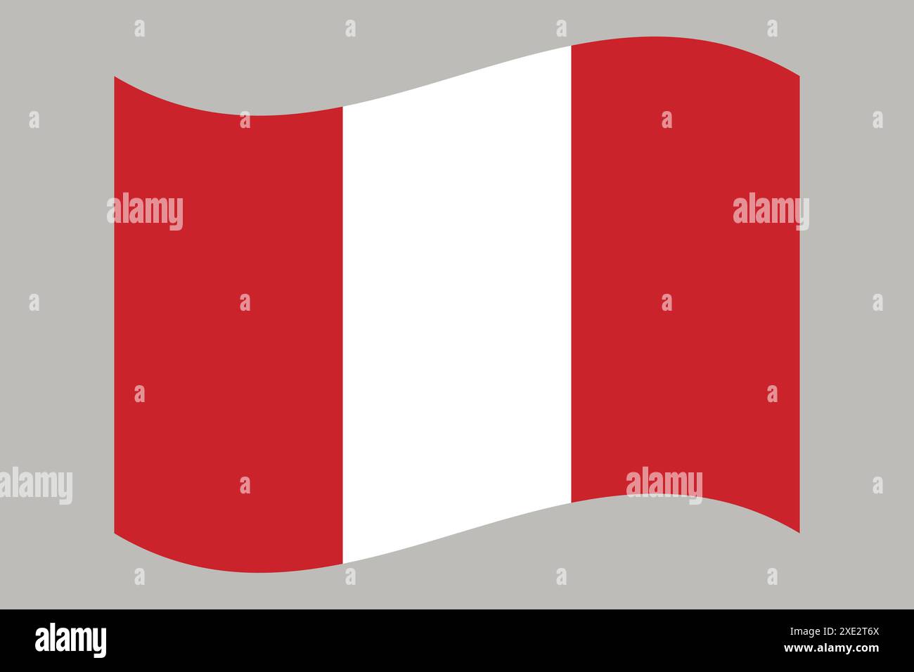 Flag of Peru. Peruvian national symbol in official colors. Template ...