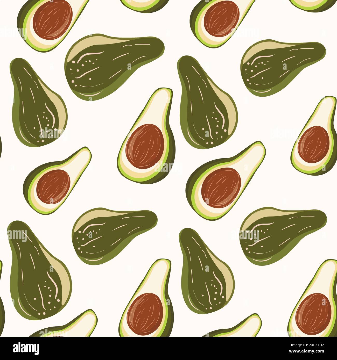 Cute avocado isolated on white background. Avocados with leaves and ...