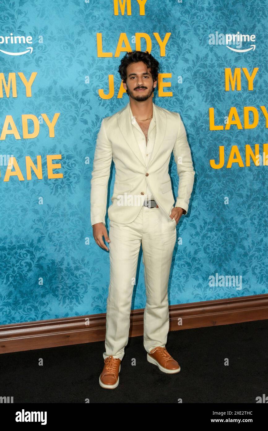 Kais Boukthir arrives at the Amazon Prime premiere of "My Lady Jane" at the Directors Guild of ...