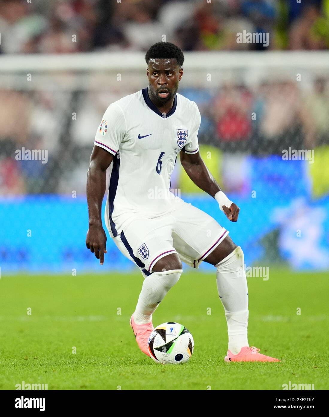 England's Marc Guehi during the UEFA Euro 2024 Group C match at the Cologne Stadium in Cologne ...
