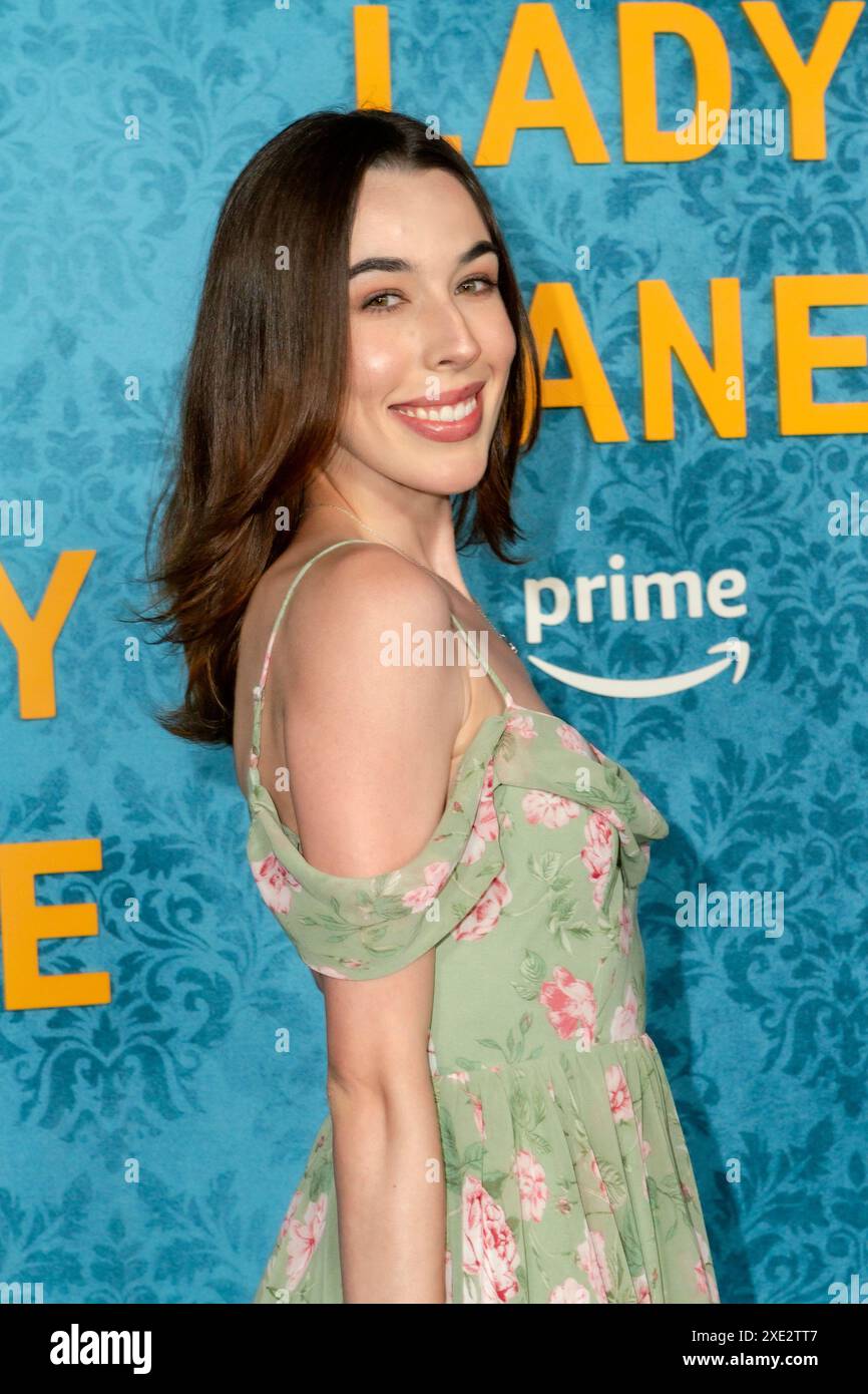 Bianca Scaglione arrives at the Amazon Prime premiere of "My Lady Jane ...