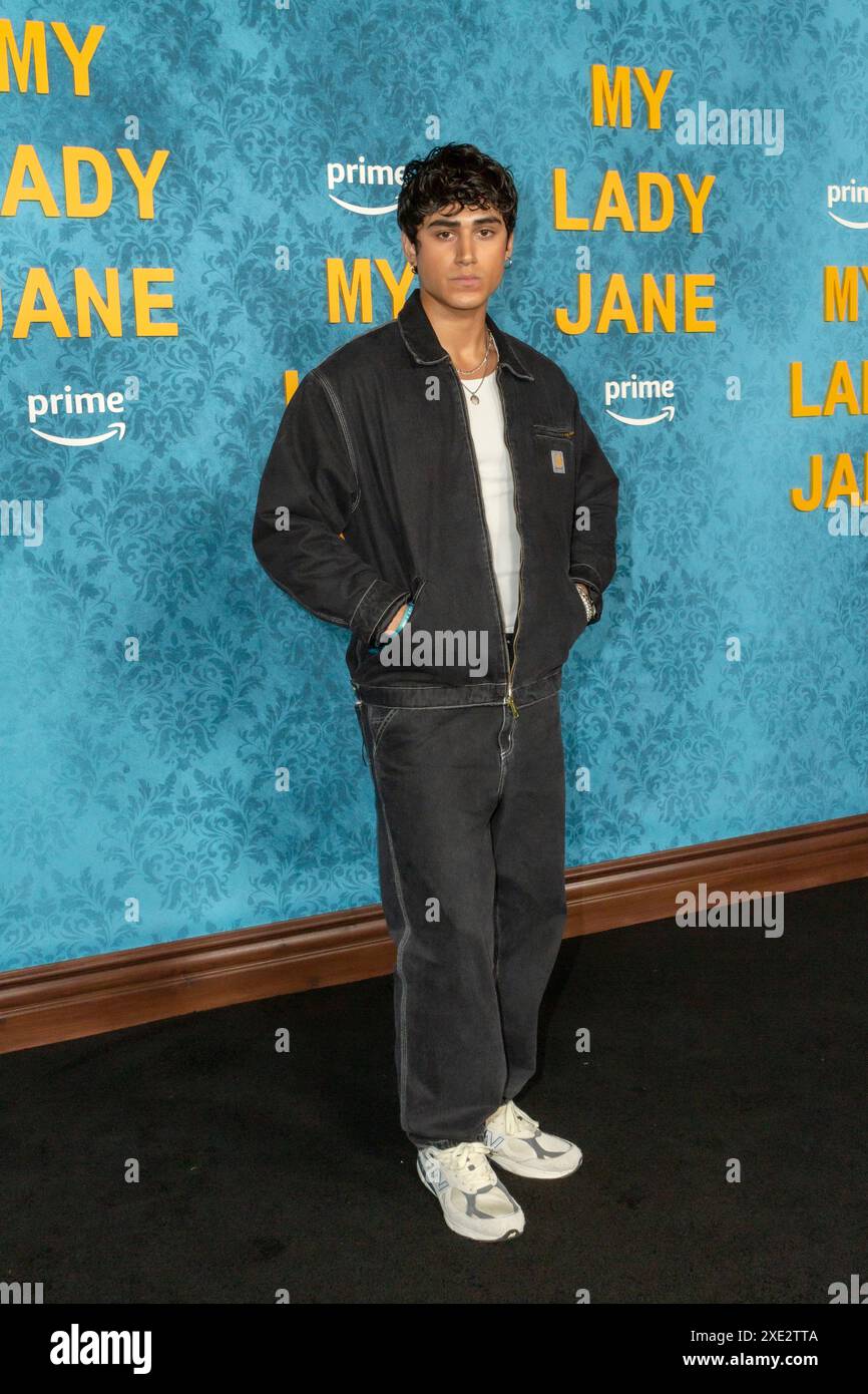 Christian Arciga arrives at the Amazon Prime premiere of "My Lady Jane ...