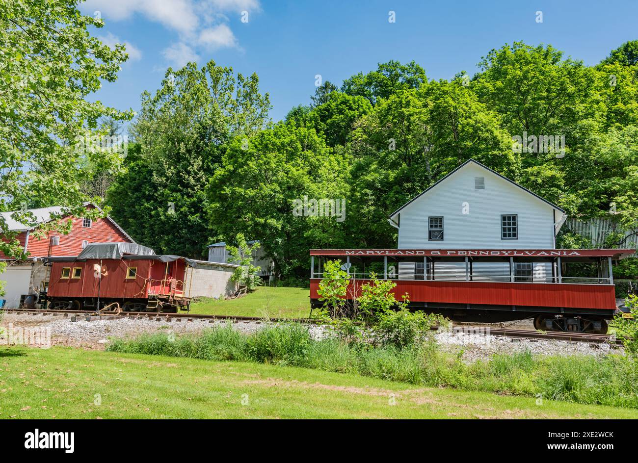 Rolling Stock at Muddy Creek Forks, Pennsylvania USA Stock Photo - Alamy