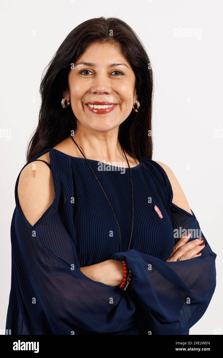 Brussels, Belgium. 25th June, 2024. PTB Marisol Revelo Paredes poses ...