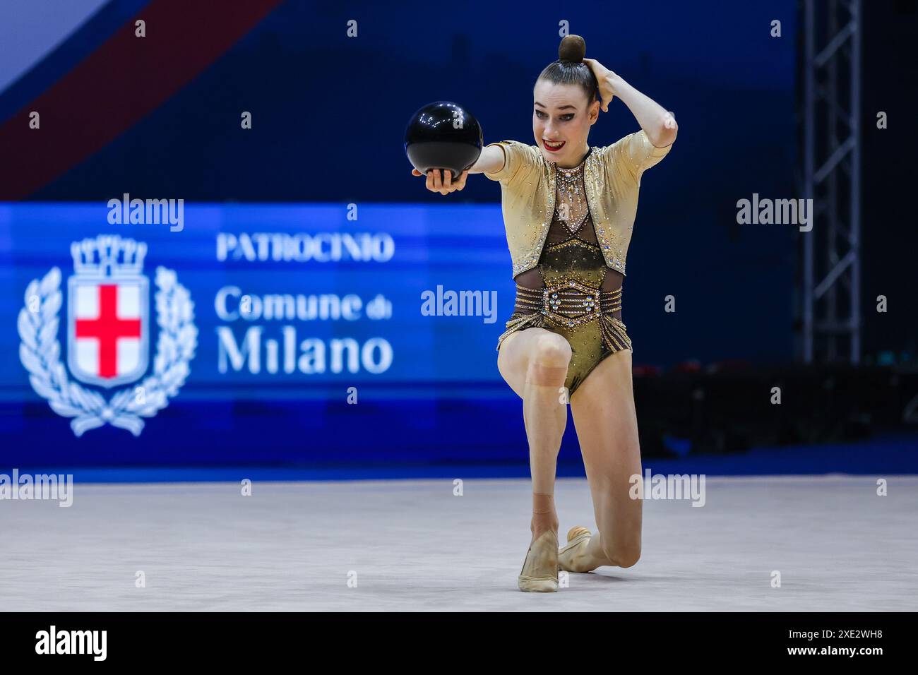 Darja Varfolomeev (GER) seen during Rhythmic Gymnastics FIG World Cup ...