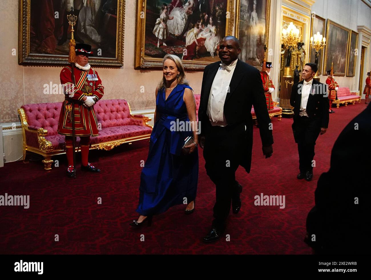 Shadow foreign secretary David Lammy makes his way along the East ...