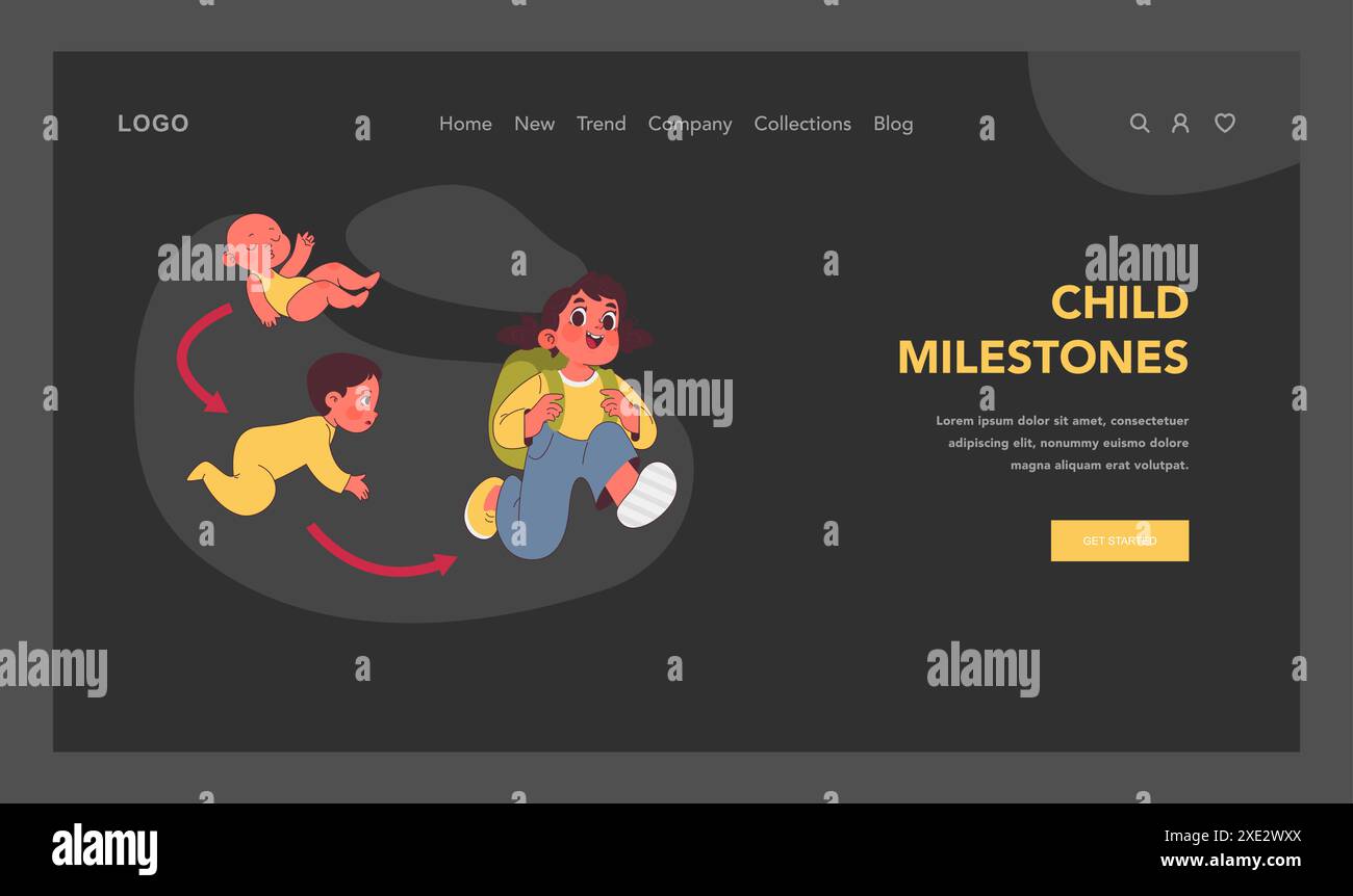 Child development milestones Stock Vector Images - Alamy