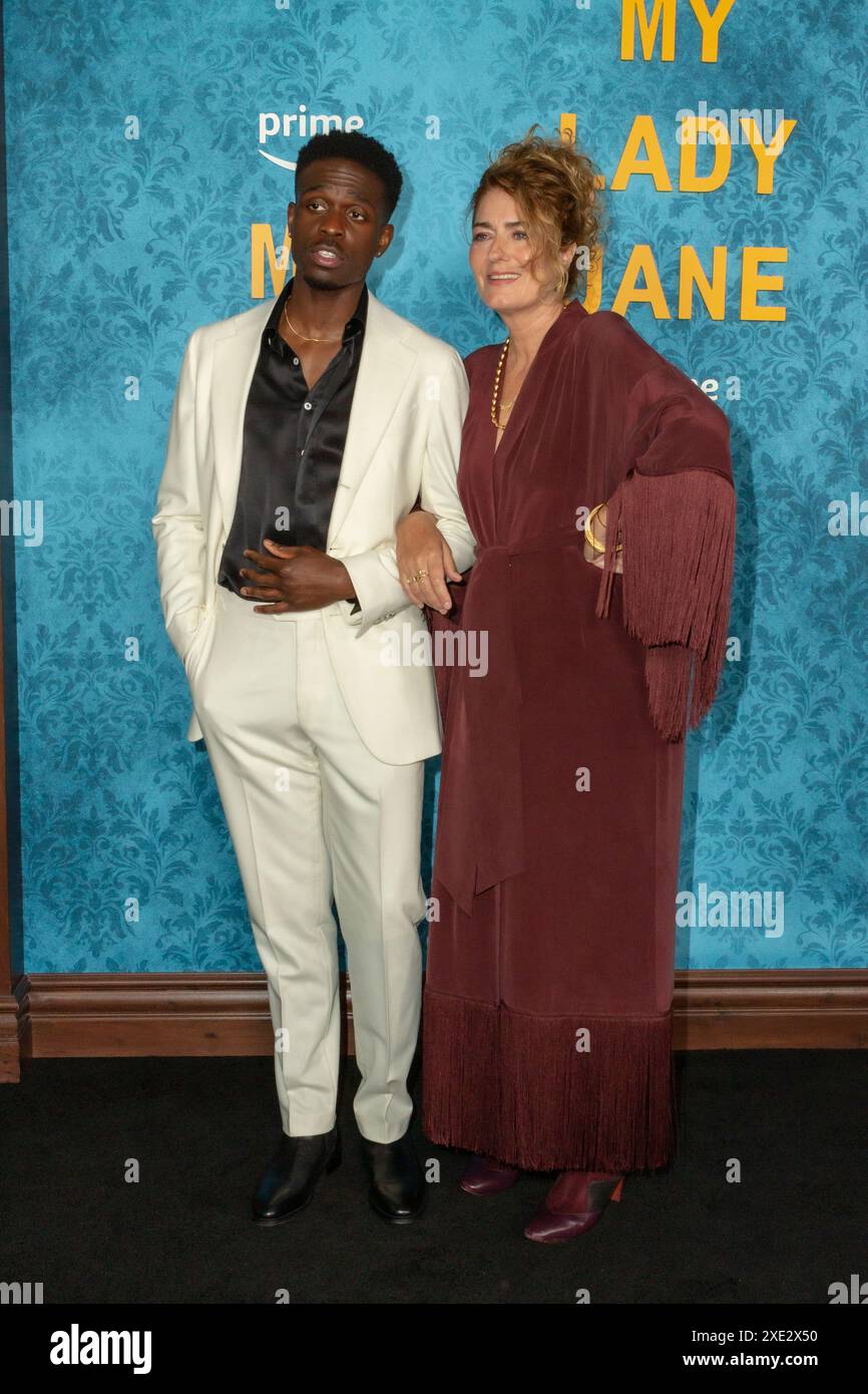 Jordan Peters, Anna Chancellor at the Amazon Prime premiere of "My Lady ...