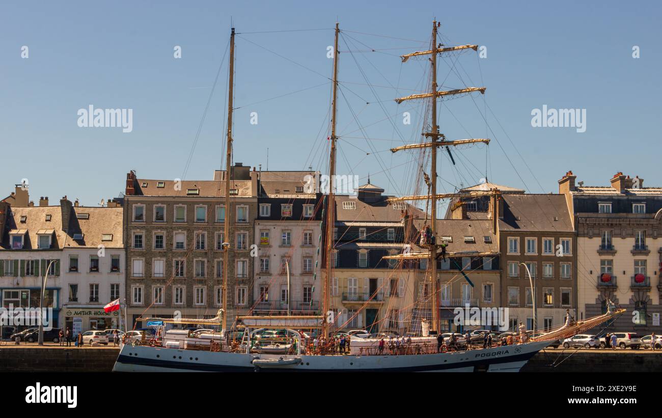 Cherbourg Harbor in Normandy, France. Peninsula of Cotentin Stock Photo ...