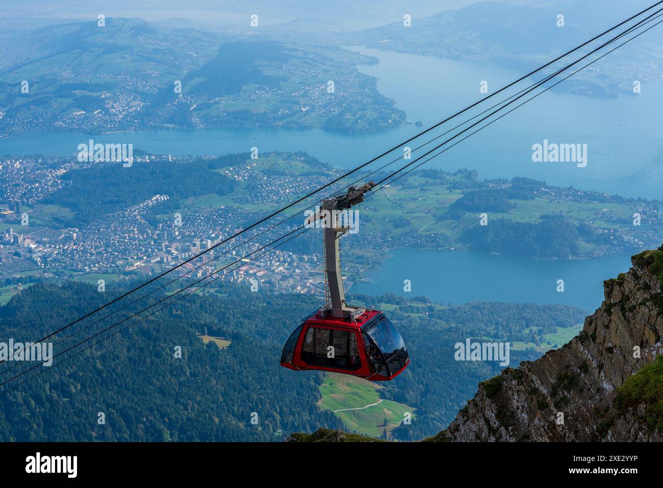 Pilatus cable car near Lucerne in Switzerland Stock Photo - Alamy