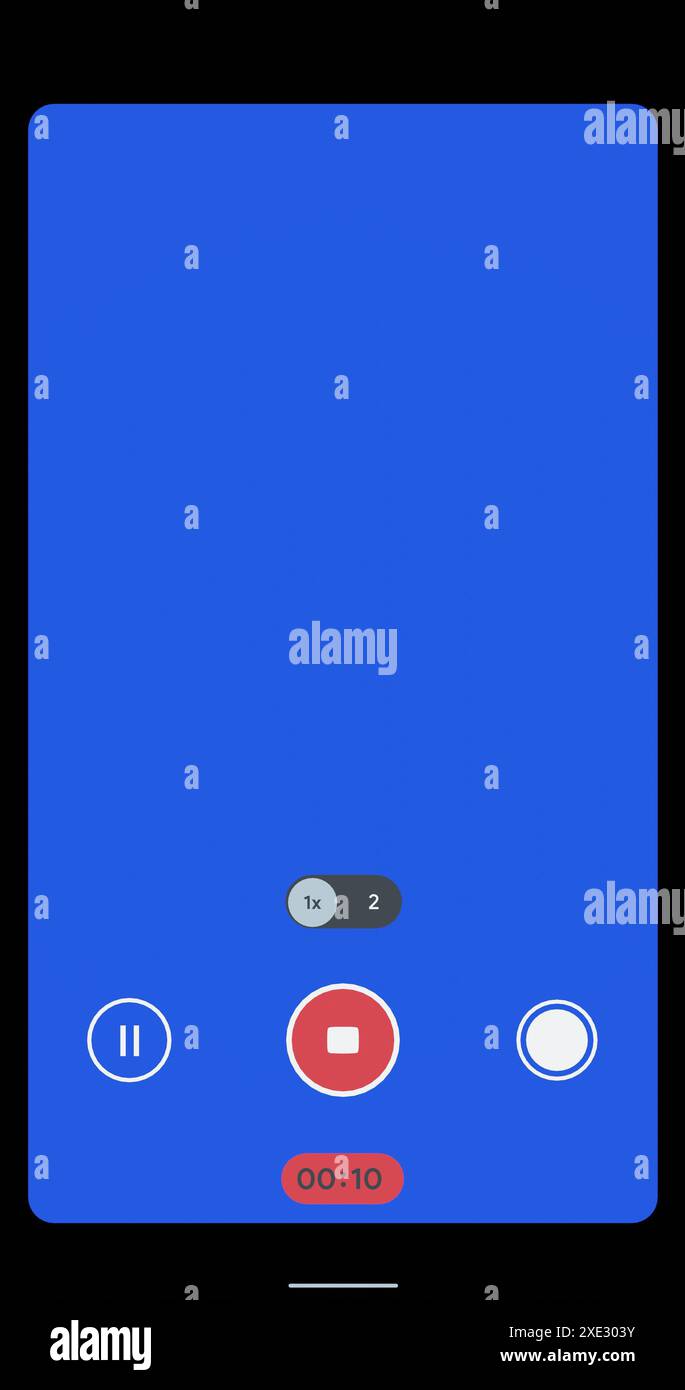 Smartphone phone video camera screen overlay Stock Photo - Alamy