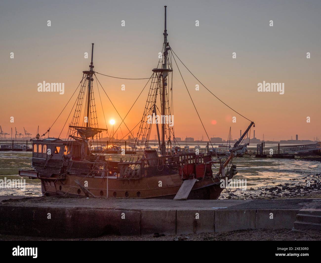Queenborough, Kent, UK. 25th June, 2024. The Lady Brenda replica ...