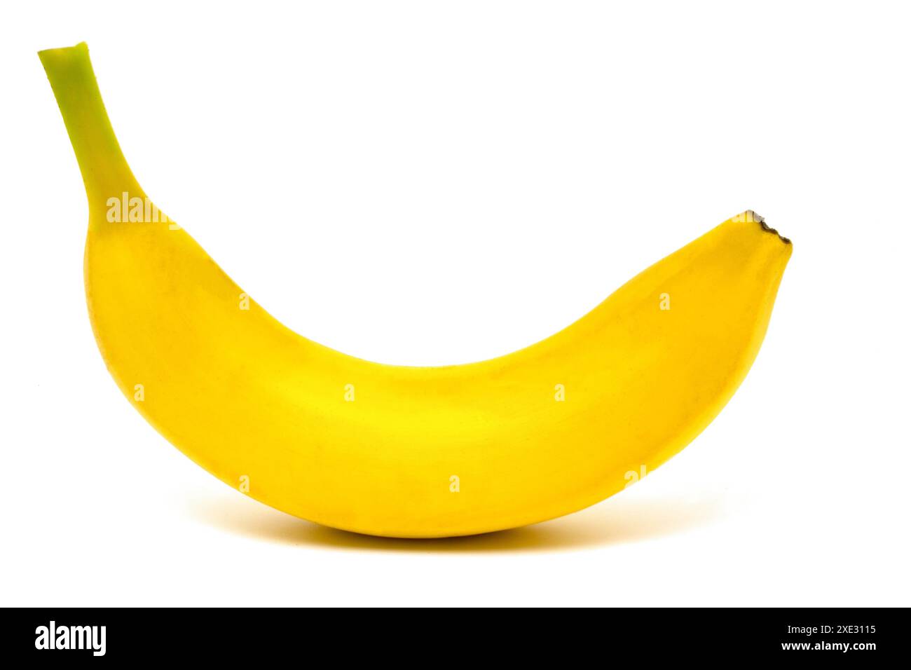 One banana isolated on white background Stock Photo - Alamy