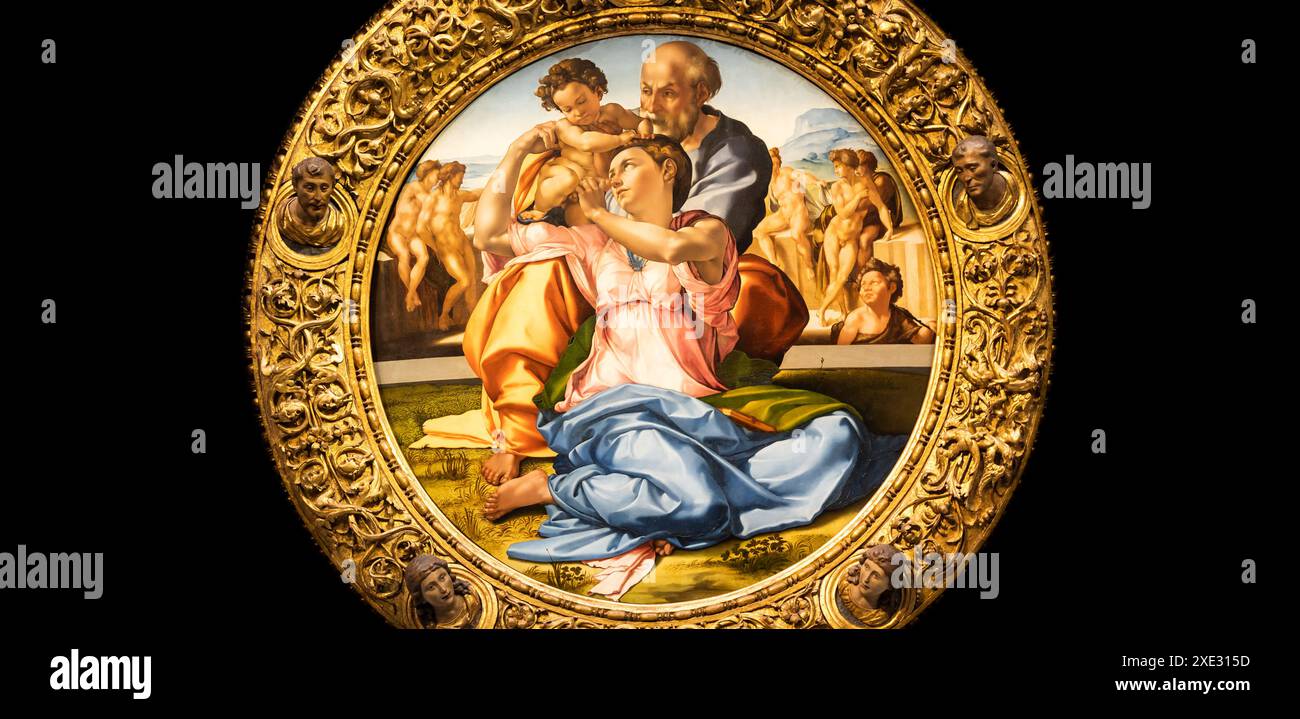 Florence, Italy: Holy Family with the Young St. John Baptist - named ...