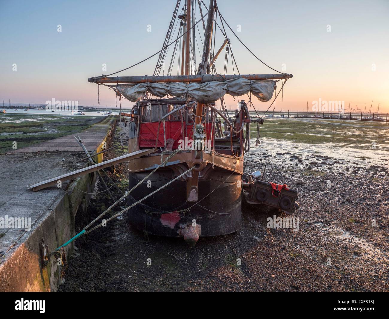 Queenborough, Kent, UK. 25th June, 2024. The Lady Brenda replica ...