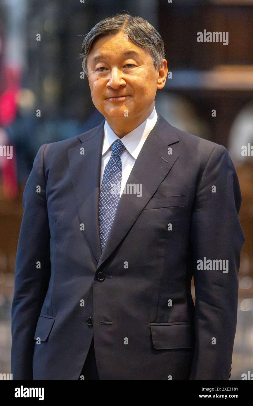 London, UK. 25th June, 2024. Emperor Naruhito and Empress Masako of ...