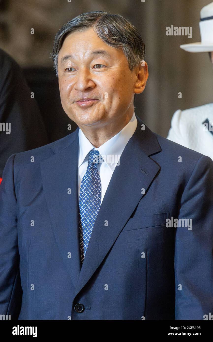 London, UK. 25th June, 2024. Emperor Naruhito and Empress Masako of ...