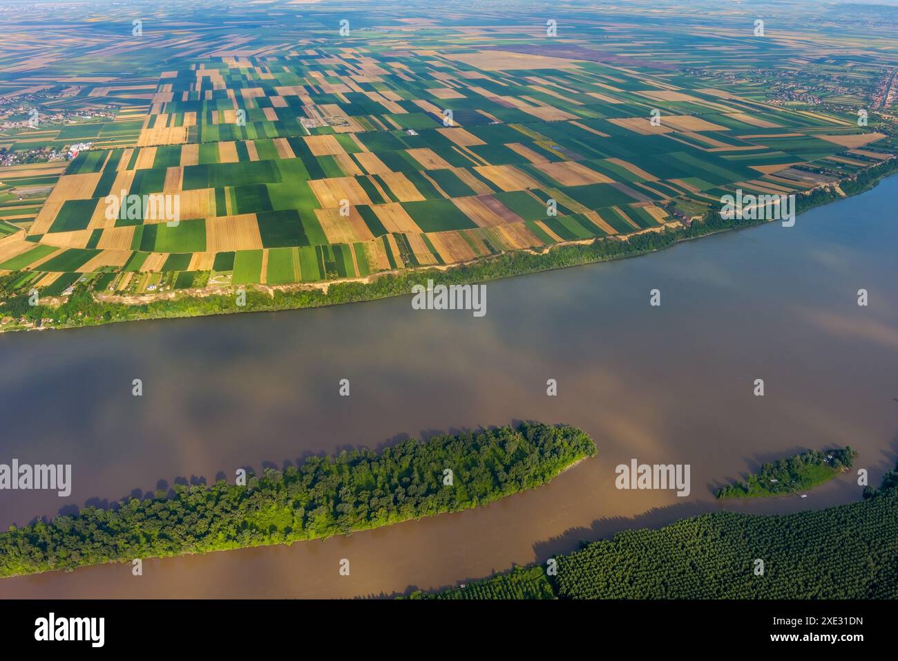 Aerial top view fields agricultural hi-res stock photography and images ...