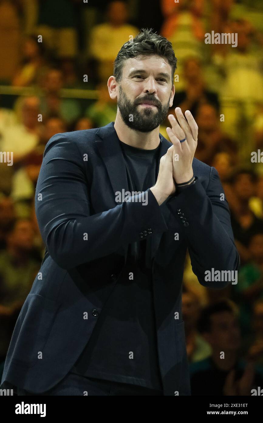 Pau Gasol of Spain during the international basketball match played ...