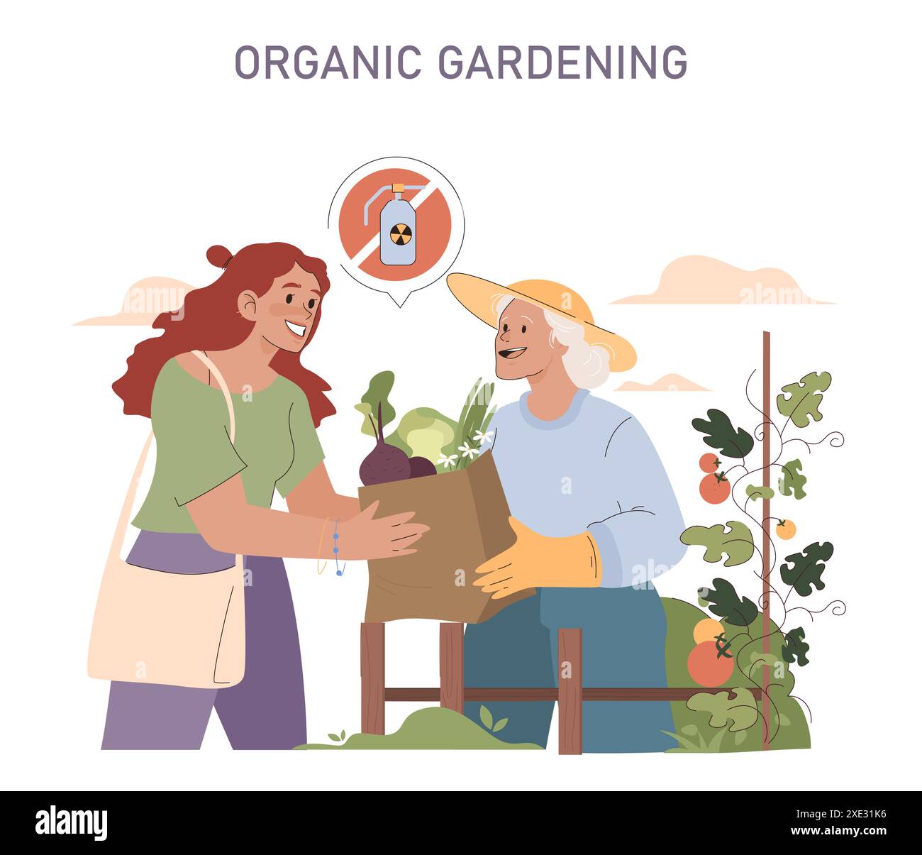 Community food growing Stock Vector Images - Alamy