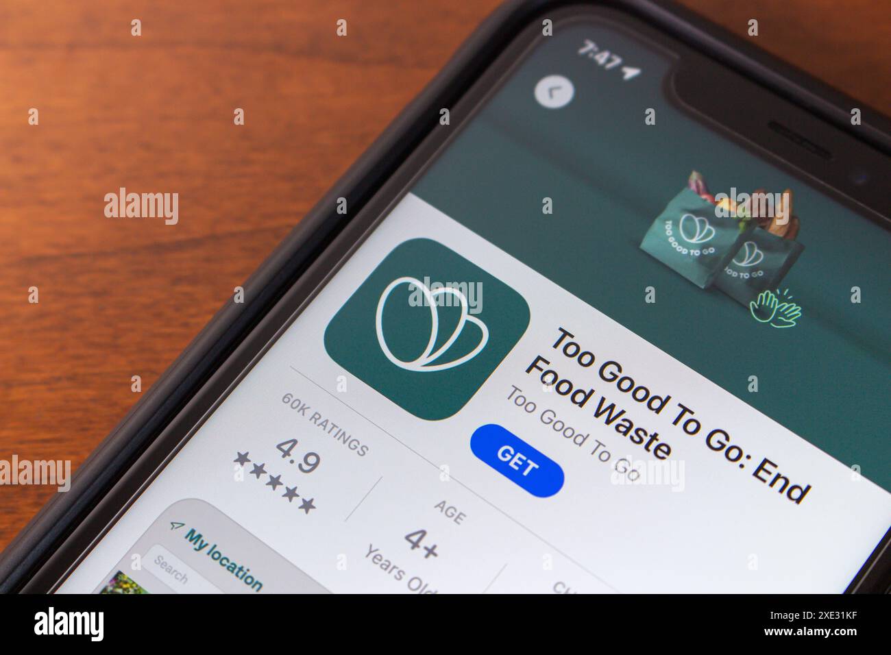 Too Good To Go, a mobile app that connects customers to restaurants and ...