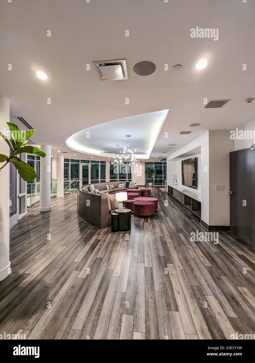 Bright modern building indoor interior Stock Photo - Alamy