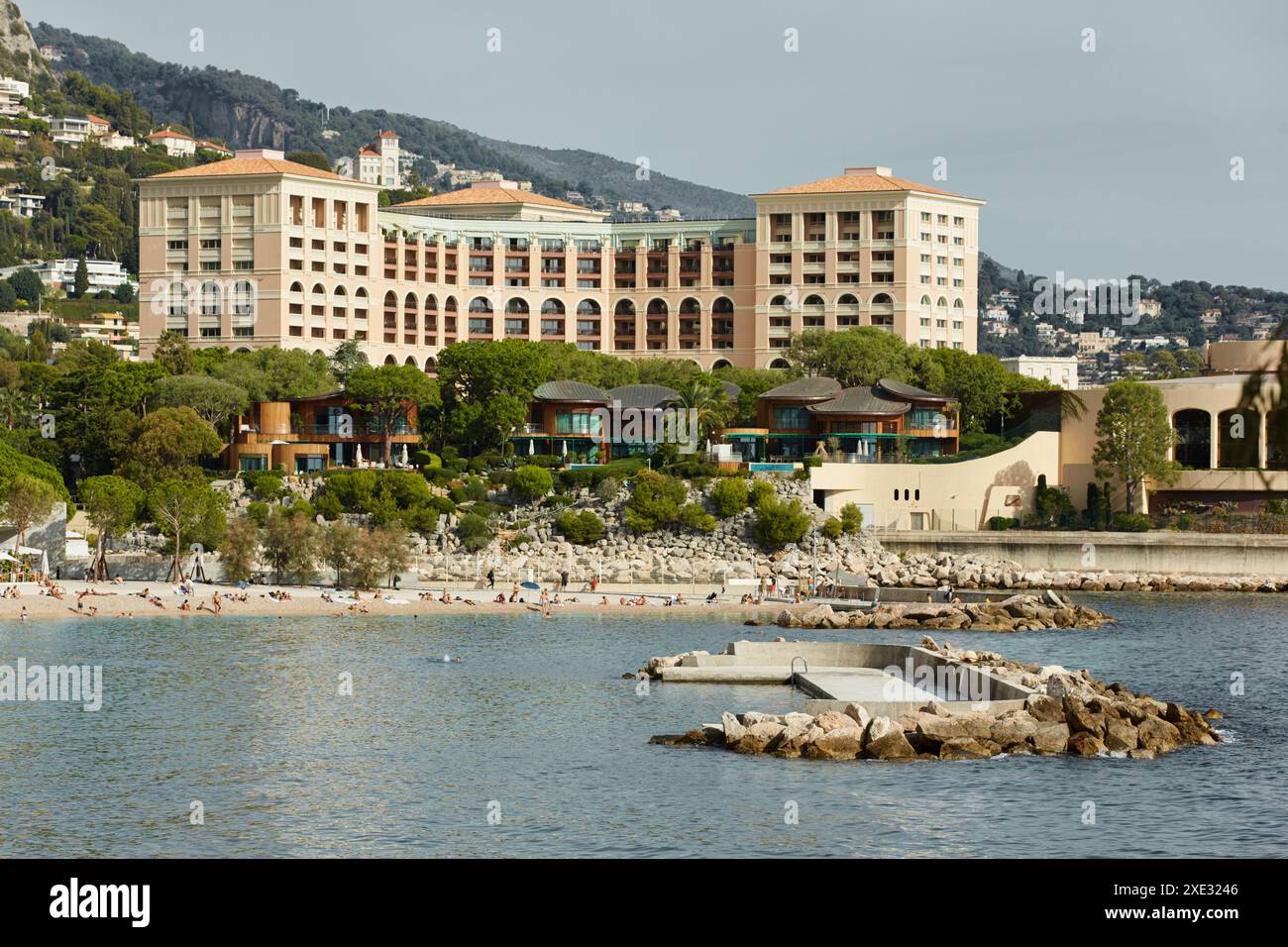 Monaco, Monte Carlo, 18 October 2022: Famouse hotel Monte-Carlo Beach ...