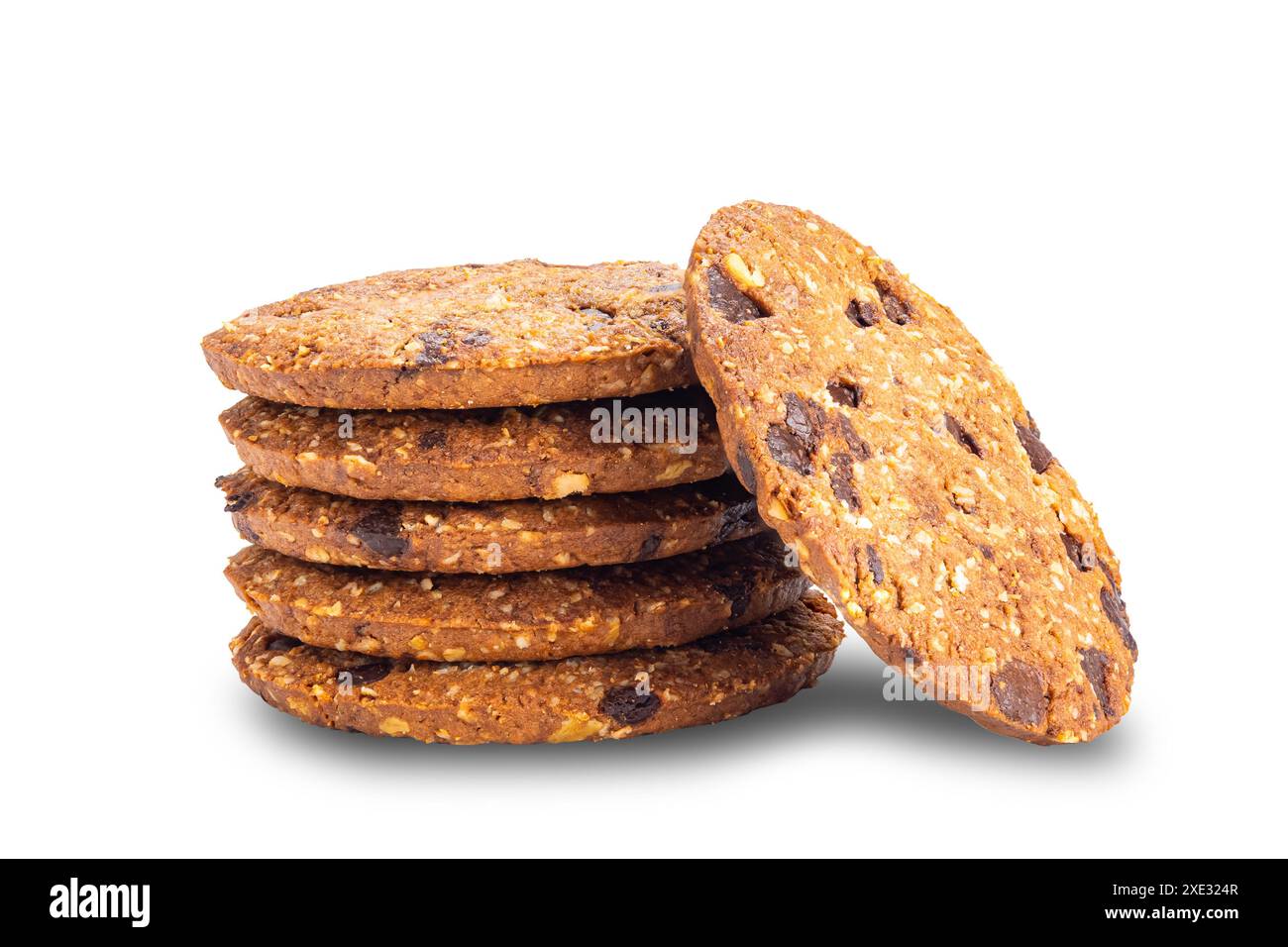 Stack of delicious homemade crunchy oatmeal biscuits Stock Photo - Alamy