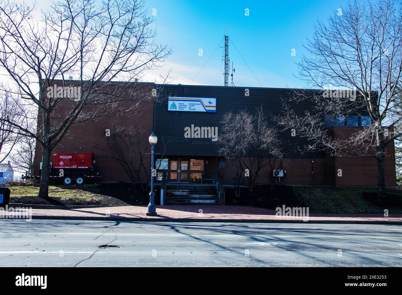 RCMP building on Main Street in downtown Moncton, New Brunswick, Canada ...