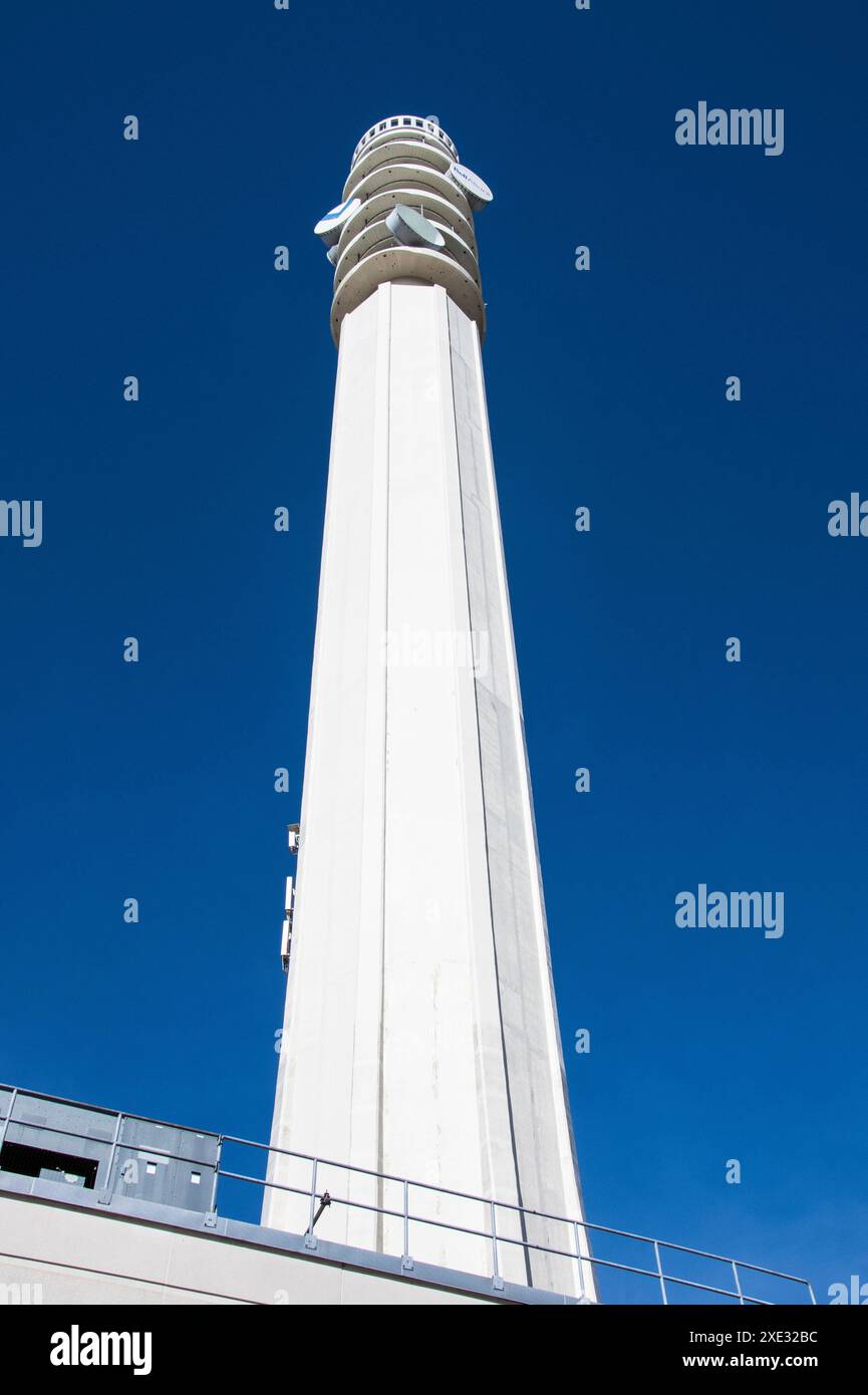 The Bell Aliant tower in downtown Moncton, New Brunswick, Canada Stock ...
