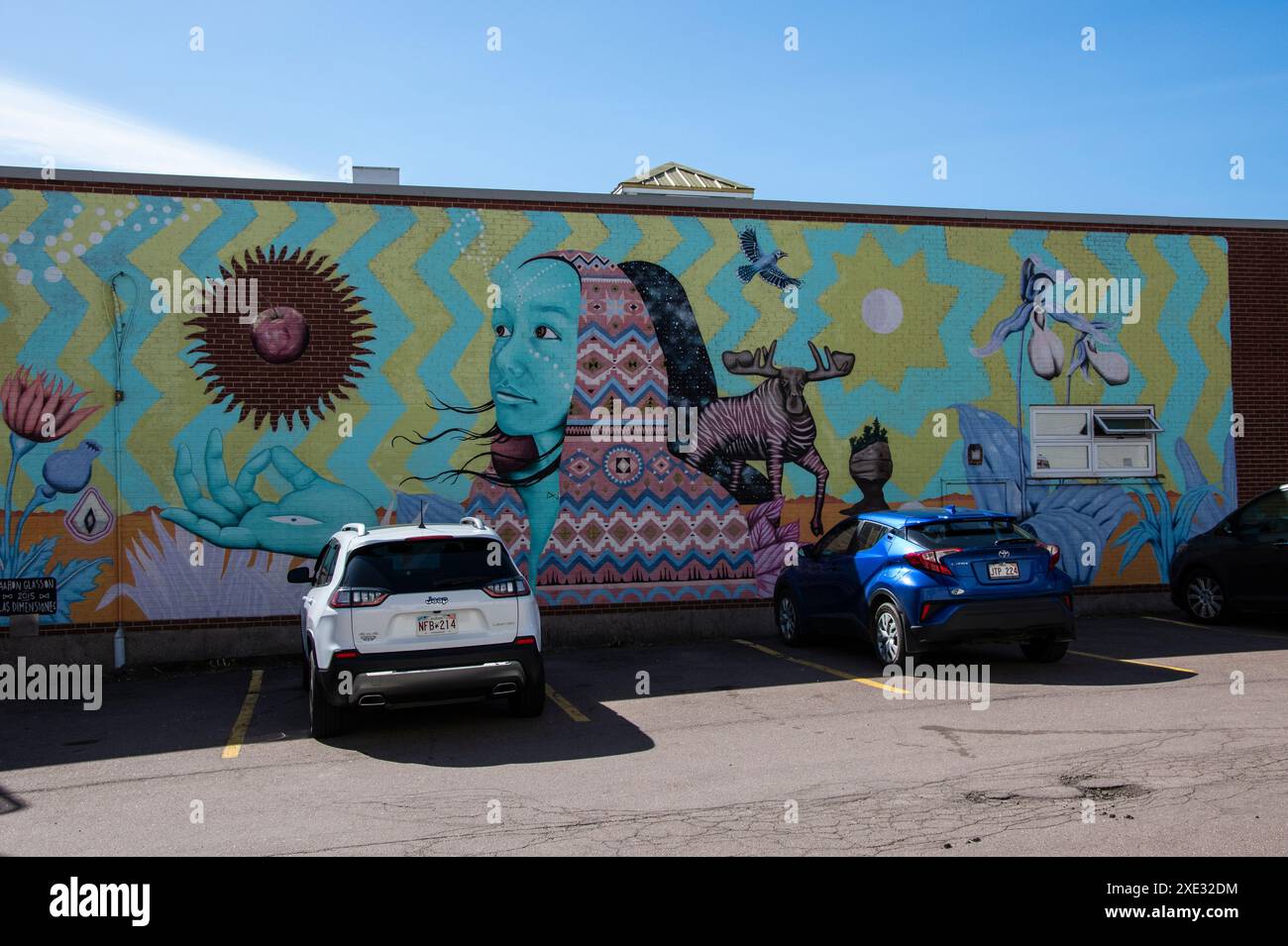 Apple of my Eye mural on Westmorland Street in downtown Moncton, New ...