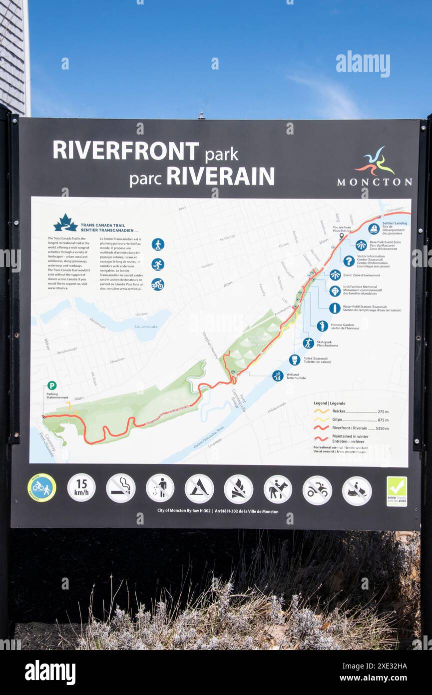 Moncton map hi-res stock photography and images - Alamy