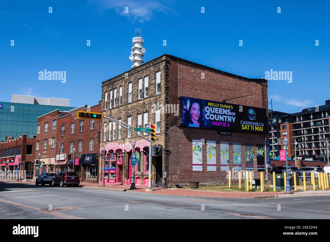 The Bell Aliant tower in downtown Moncton, New Brunswick, Canada Stock ...