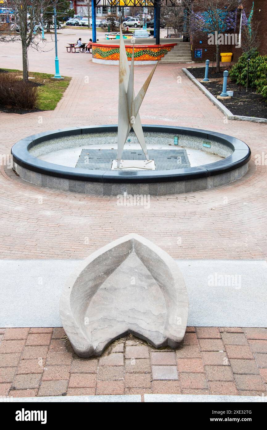 Star sculpture at Place 1604 in Dieppe, New Brunswick, Canada Stock ...